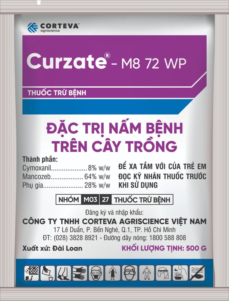 Thuốc trừ bệnh CURZATE M8 72WP - LionAgrevo